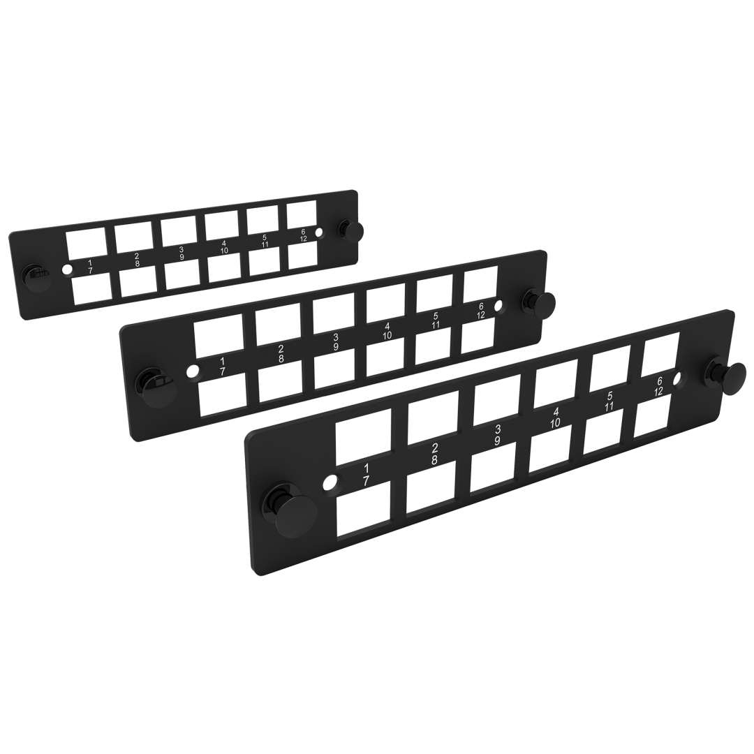 3X LGX PLATES SET - 12P LC/SC - PLASTIC - FOR FIBER OPTIC RACK MOUNT ...
