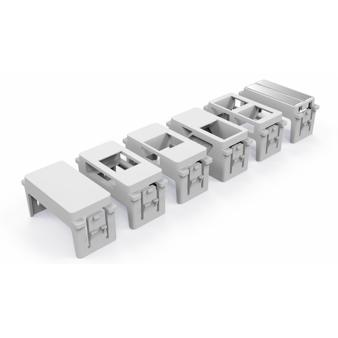 MODULO 1P VERTICAL BLANCO PARA FACEPLATE MODULAR – Furukawa Solutions - Furukawa Solutions